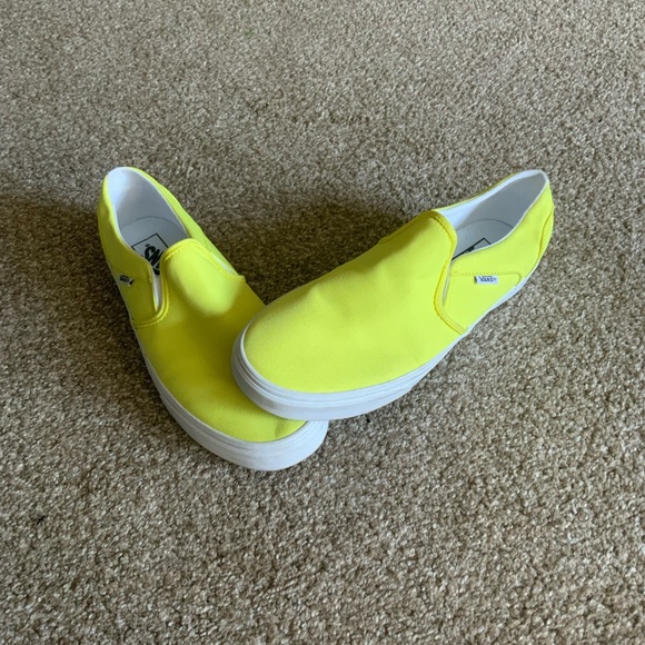 Vans | Shoes | Vans Are Neon Color Size 1 | Poshmark